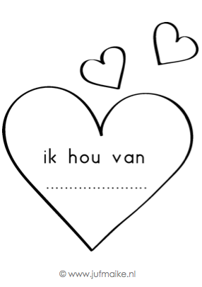 Download: hart Valentijn - Juf Maike